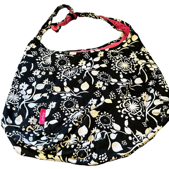 thirty-one | Bags | Thirtyone Messenger Hobo Crossbody Bag Black White ...